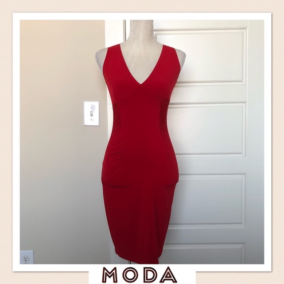 Moda International | Dresses | Red Dress Size Xs | Poshmark